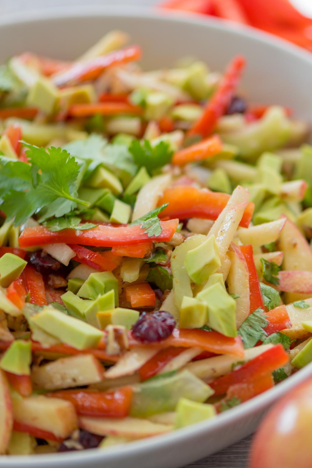 Apple Red Pepper Slaw