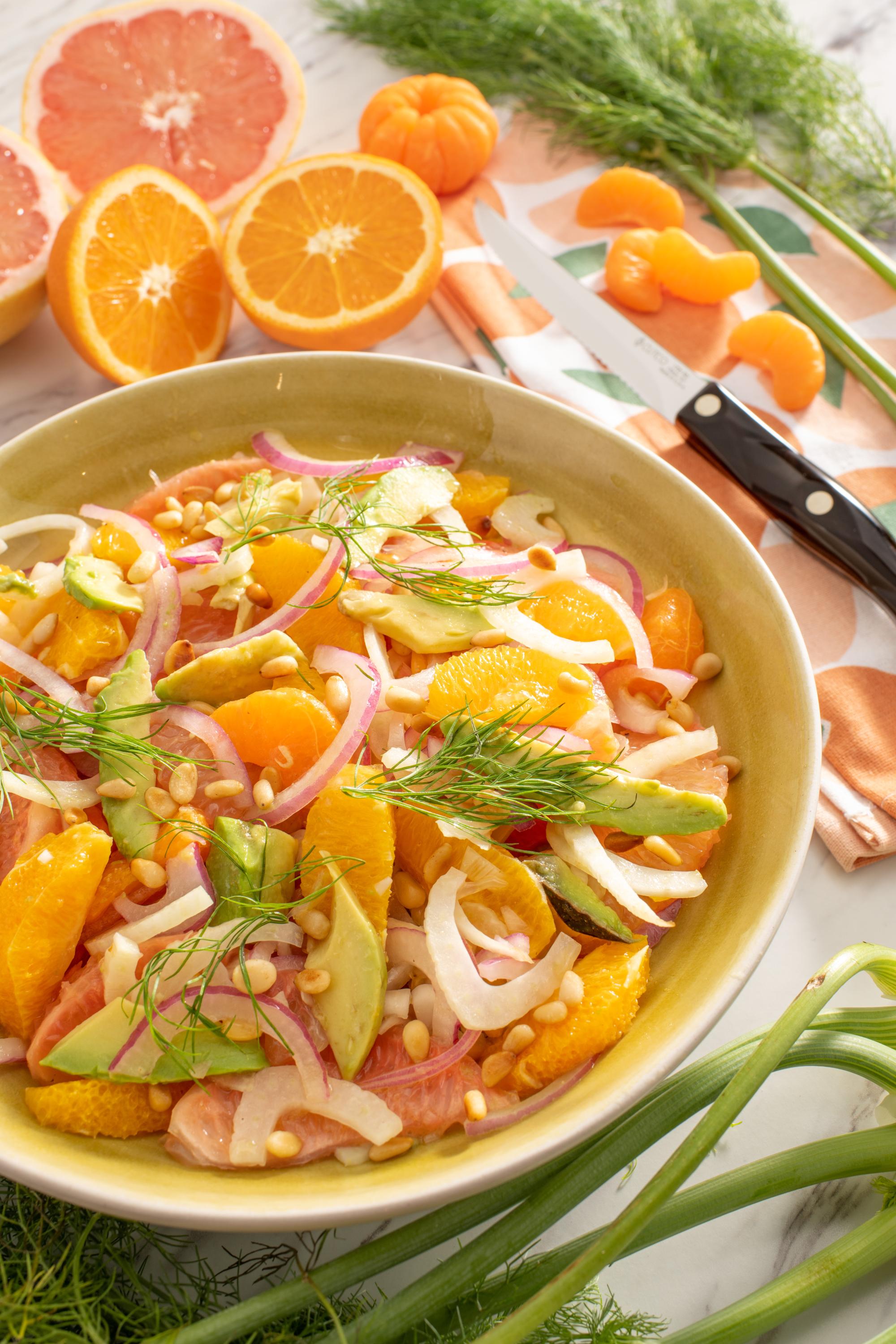 Citrus Fruit, Fennel and Avocado Salad