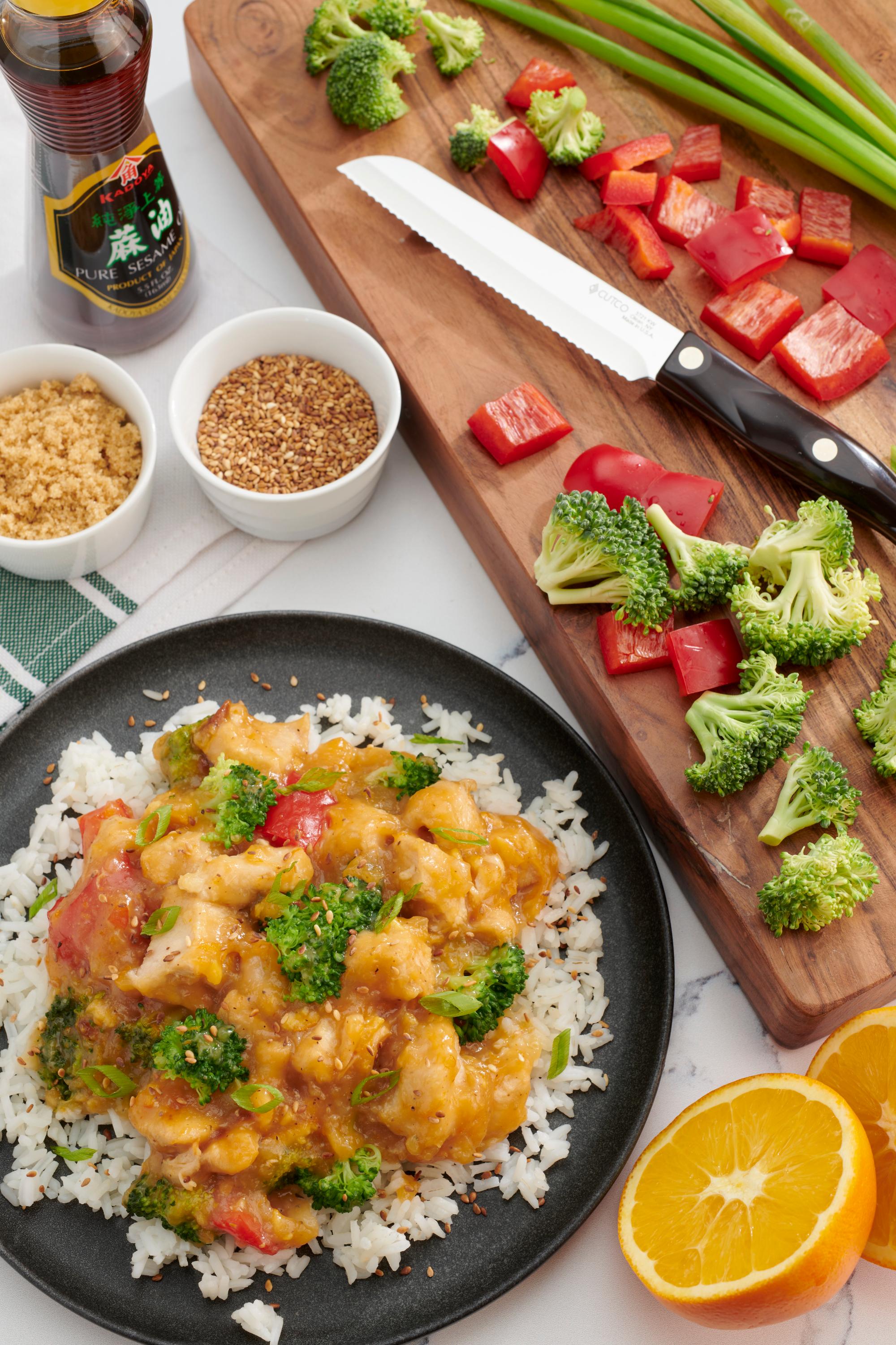 Slow Cooker Orange Chicken With Broccoli