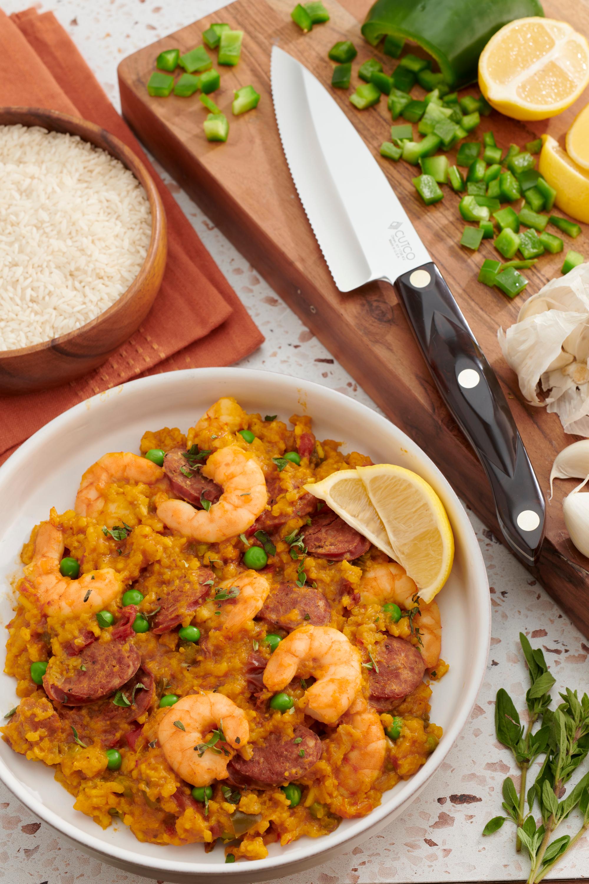 Shrimp and Chorizo Paella in the Slow Cooker
