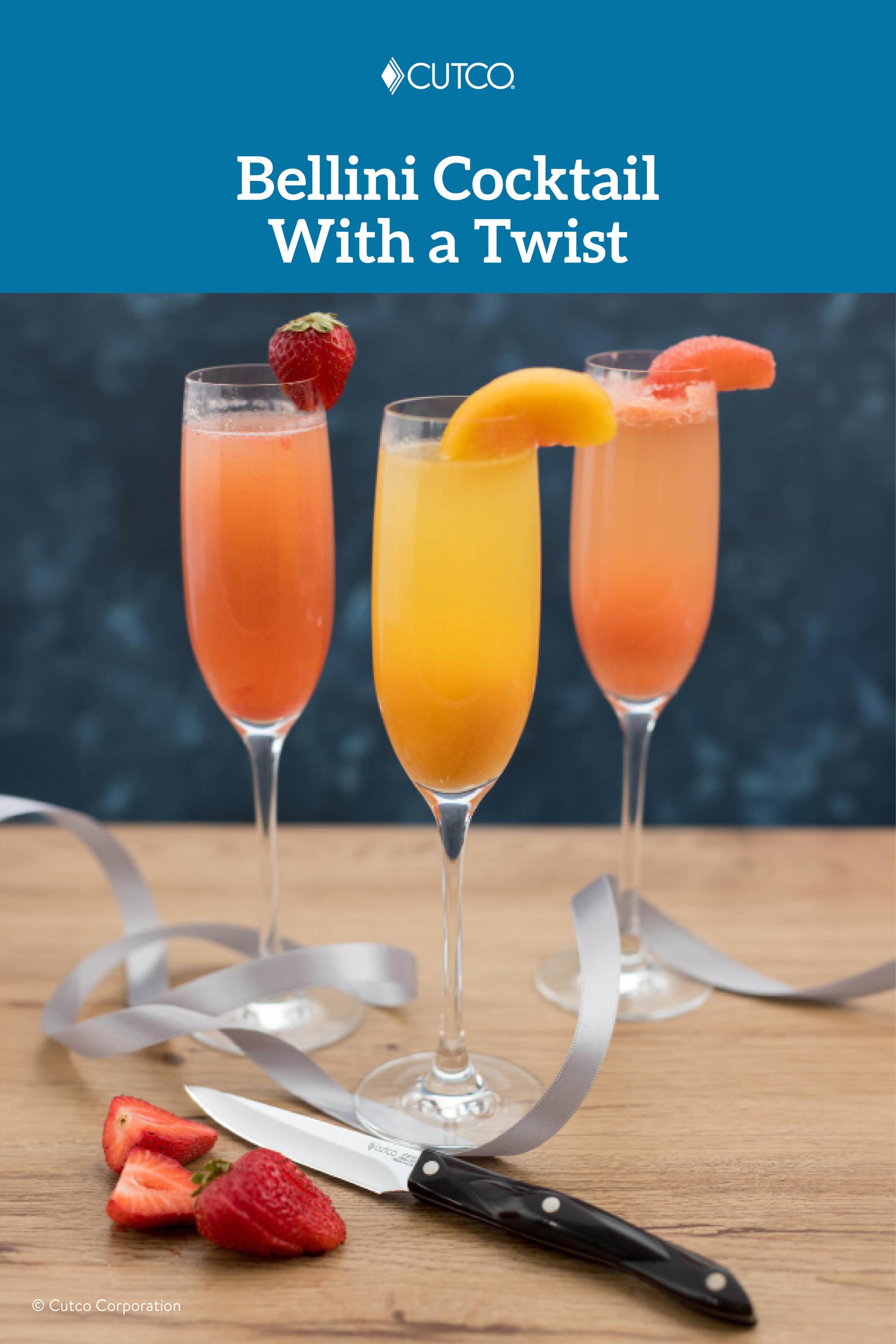 Bellini Cocktail with a Twist