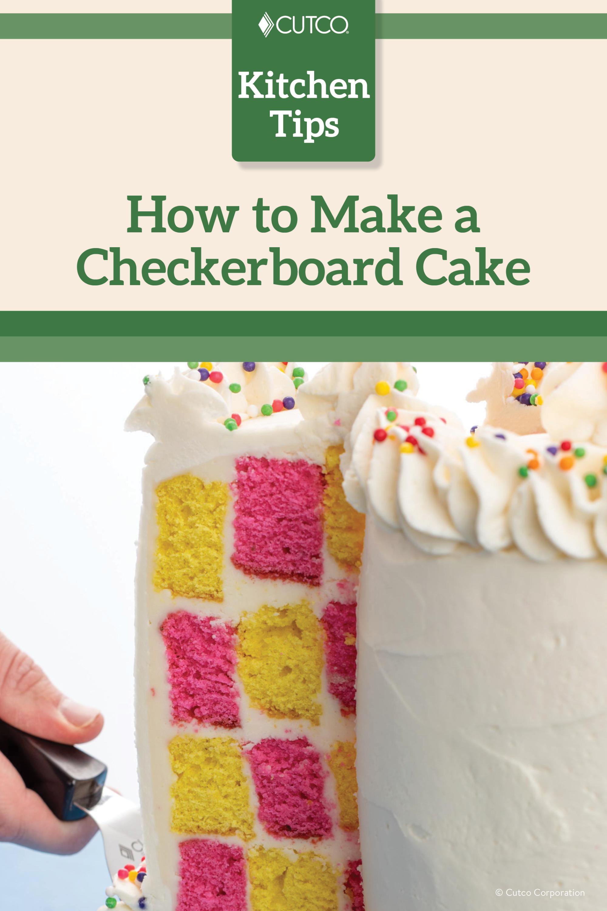How to Make a Checkerboard Cake