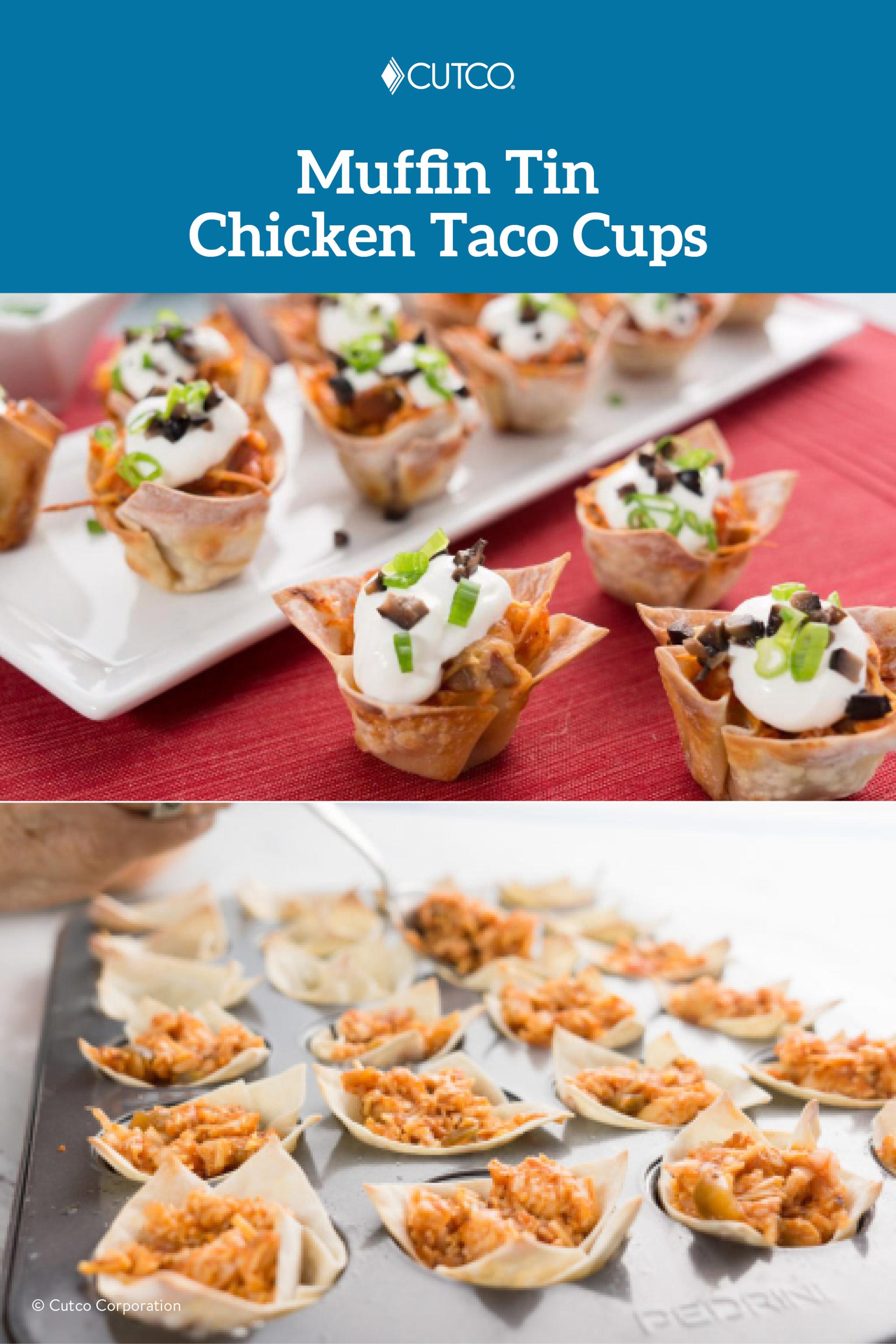 Muffin Tin Chicken Taco Cups