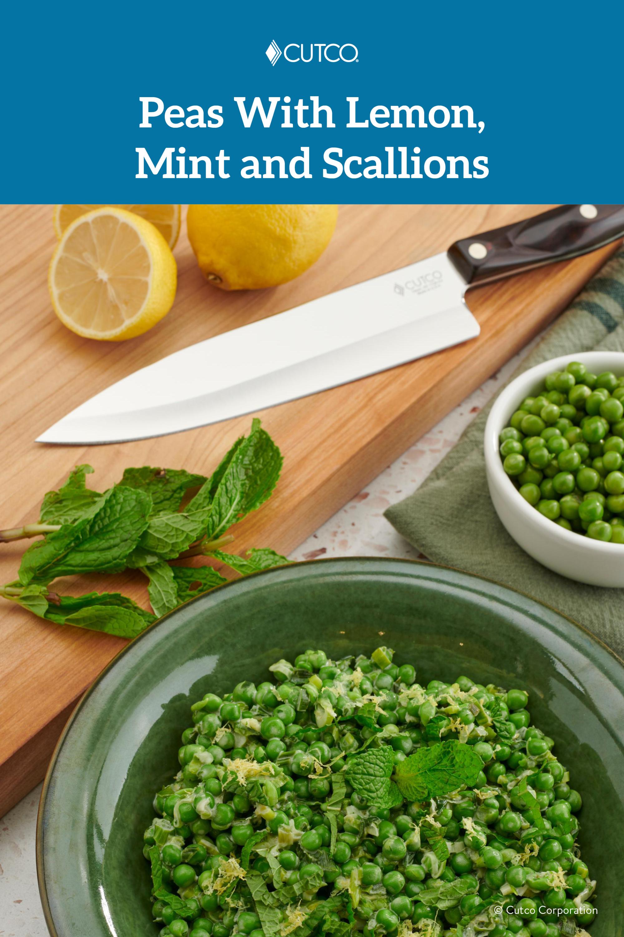 Peas With Lemon, Mint and Scallions