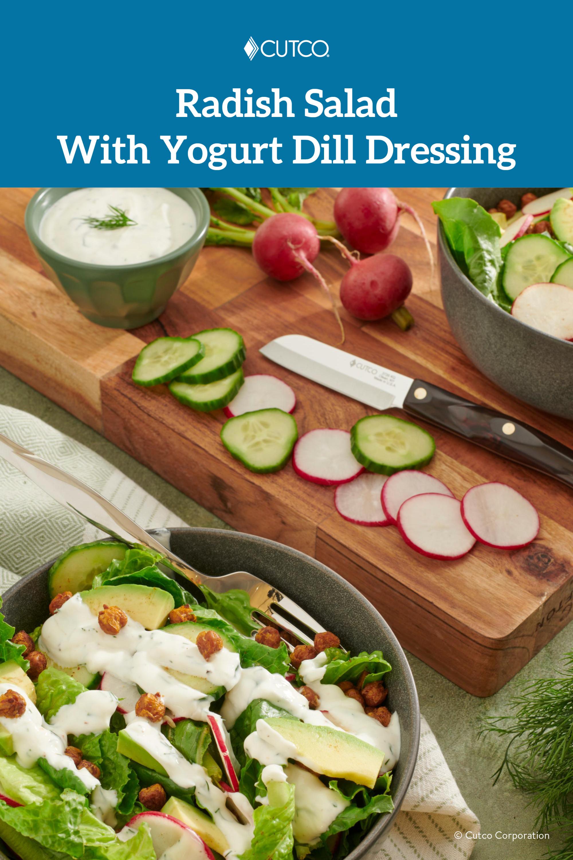 Radish Salad With Yogurt Dill Dressing