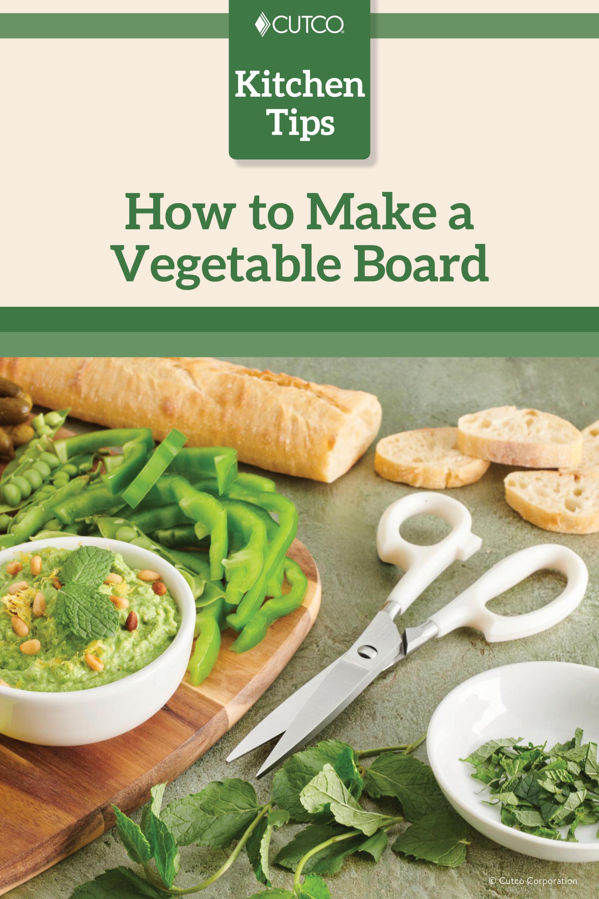 How to Make a Vegetable Board