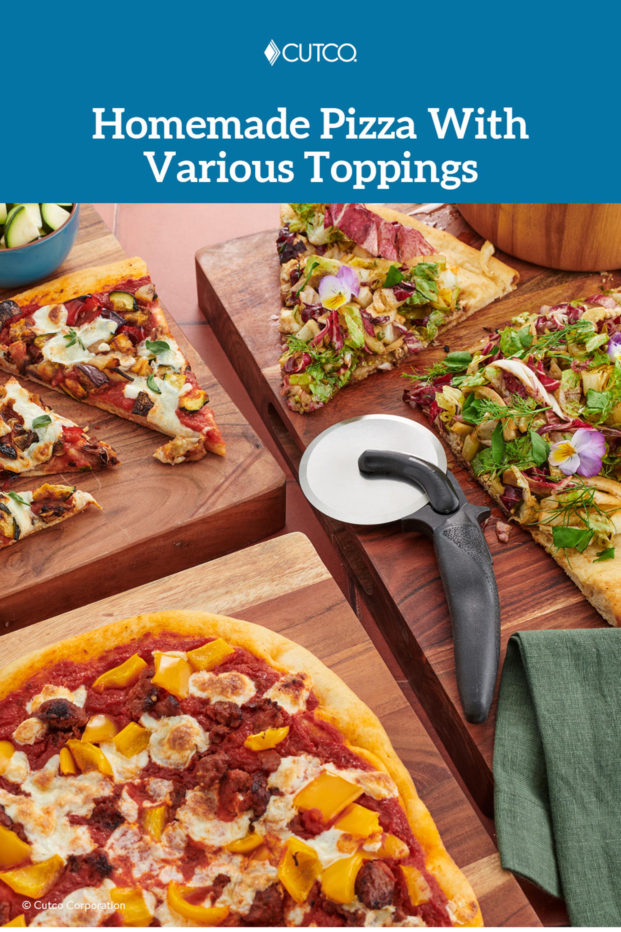 Homemade Pizza With Various Toppings