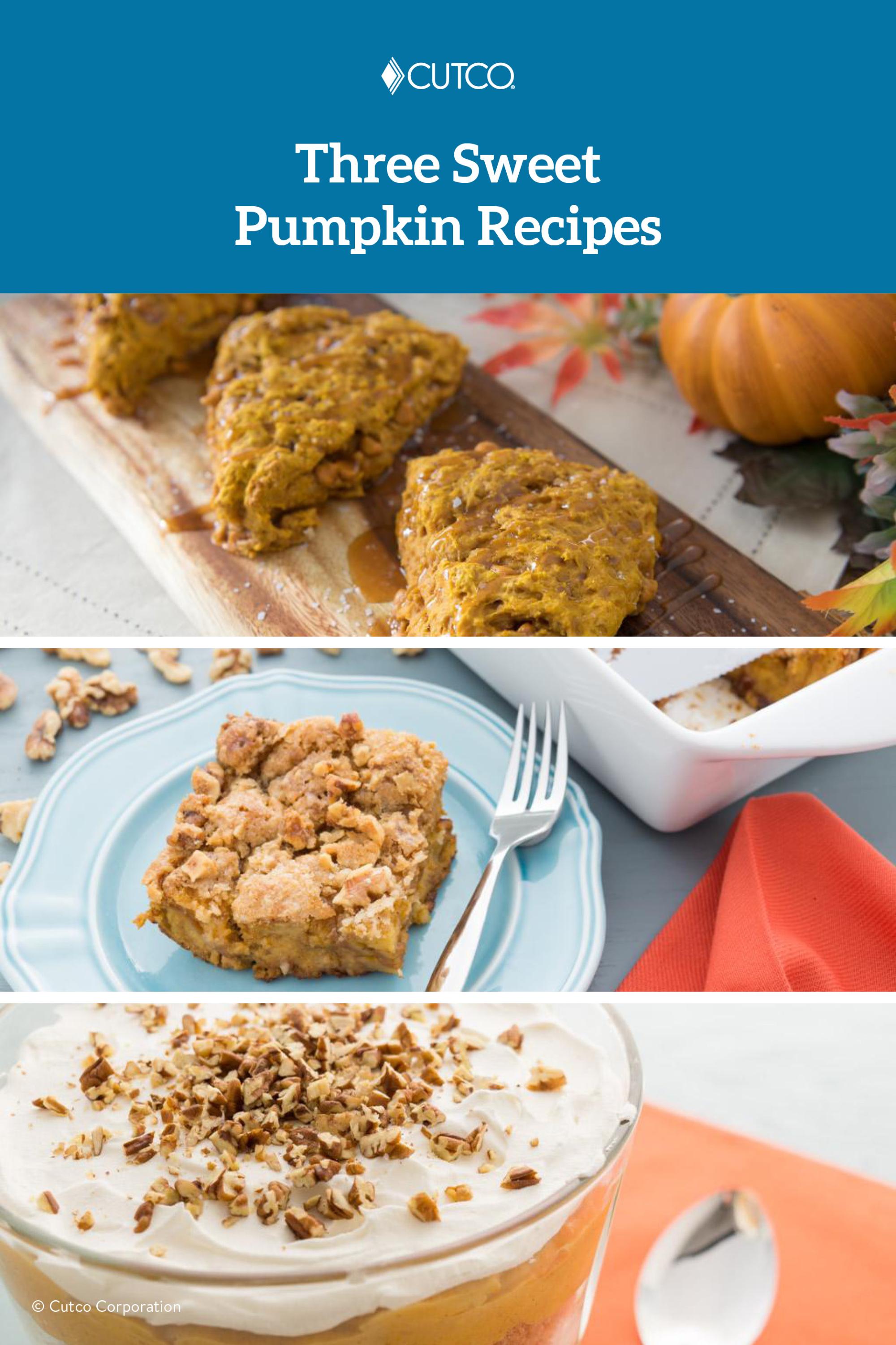 Three Sweet Pumpkin Recipes