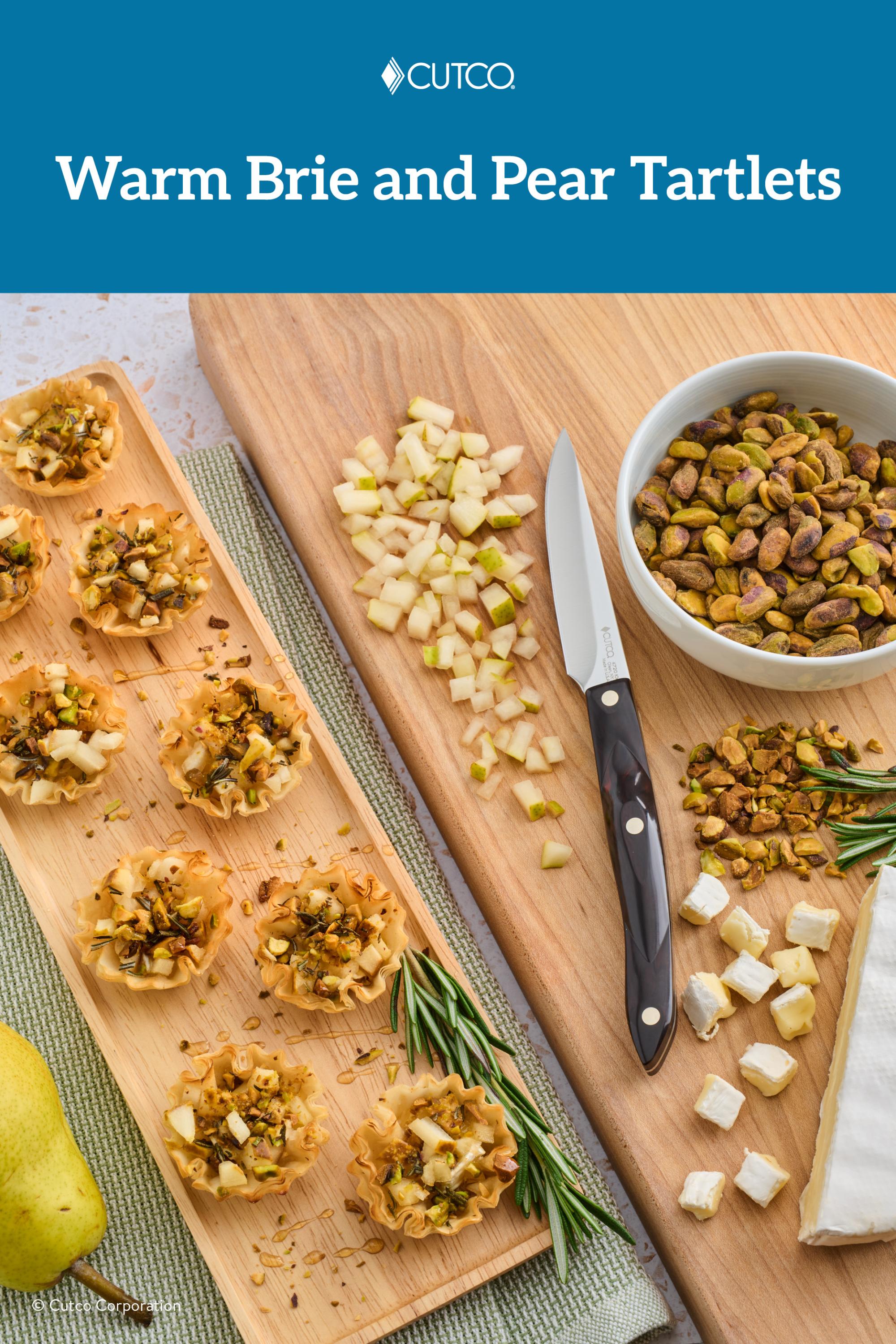 Warm Brie and Pear Tartlets